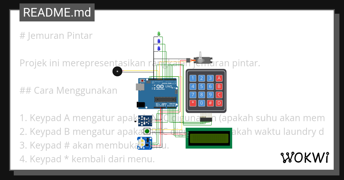 Jemuran Pintar Final Semester Project Wokwi Esp32 Stm32 Arduino 3721