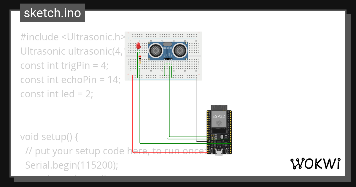 sonic - Wokwi ESP32, STM32, Arduino Simulator