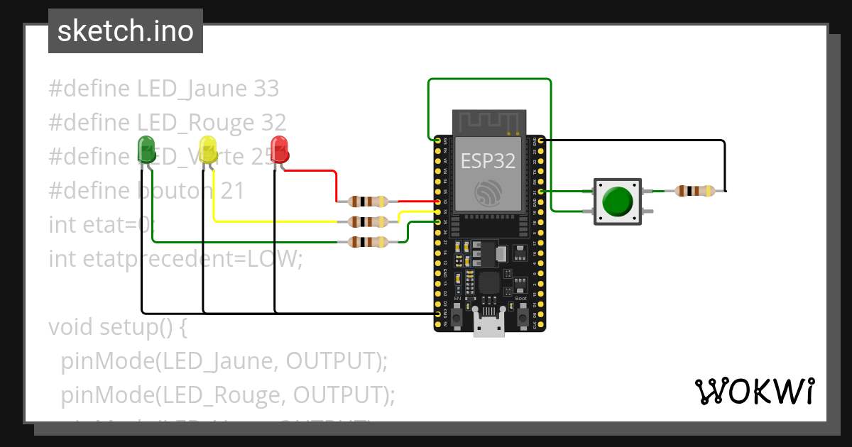 tp 1 electronique analogique 7 - Wokwi ESP32, STM32, Arduino Simulator