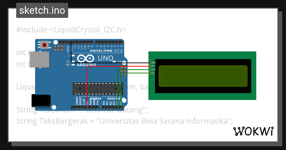 Running Text - Wokwi ESP32, STM32, Arduino Simulator