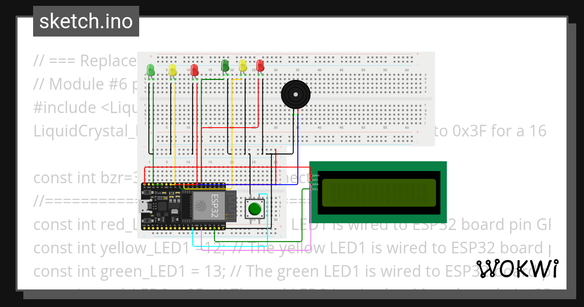Module 6 AV - Wokwi ESP32, STM32, Arduino Simulator
