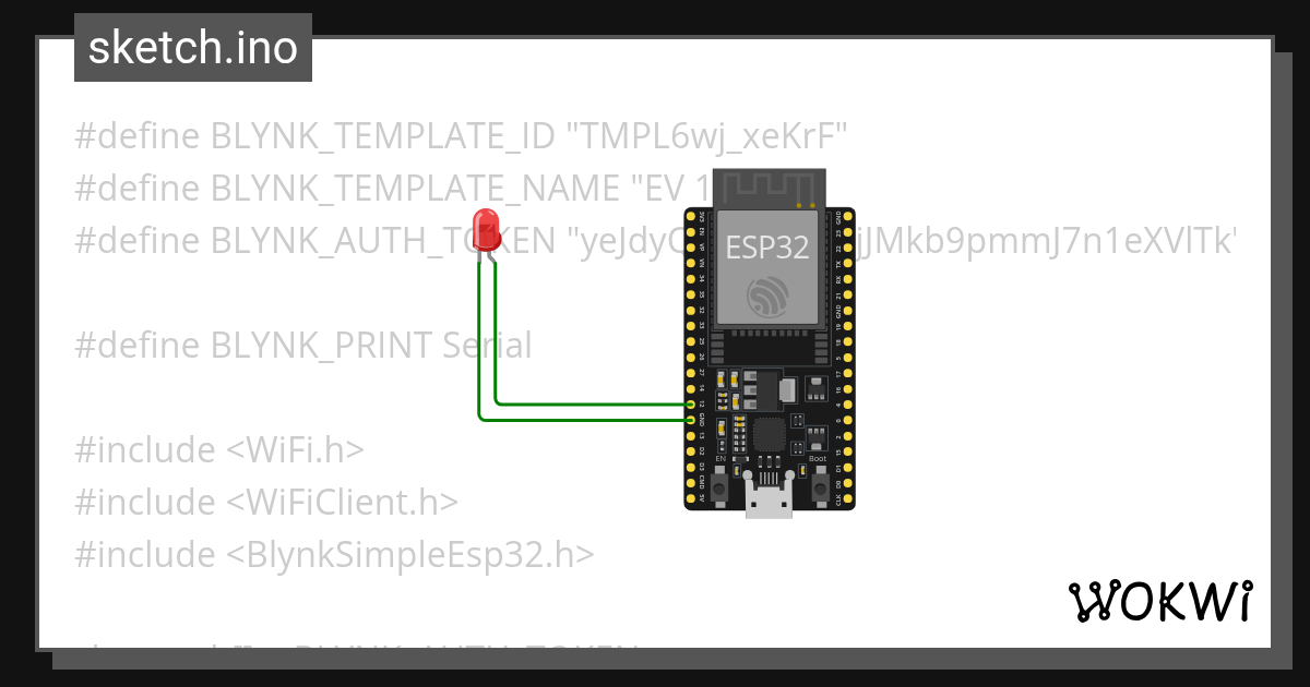 EV 1 - Wokwi ESP32, STM32, Arduino Simulator