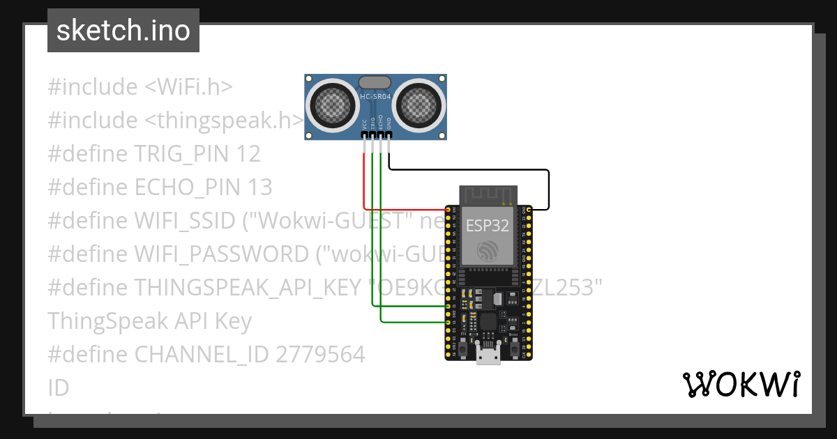 Distance Wokwi Esp32 Stm32 Arduino Simulator 2944