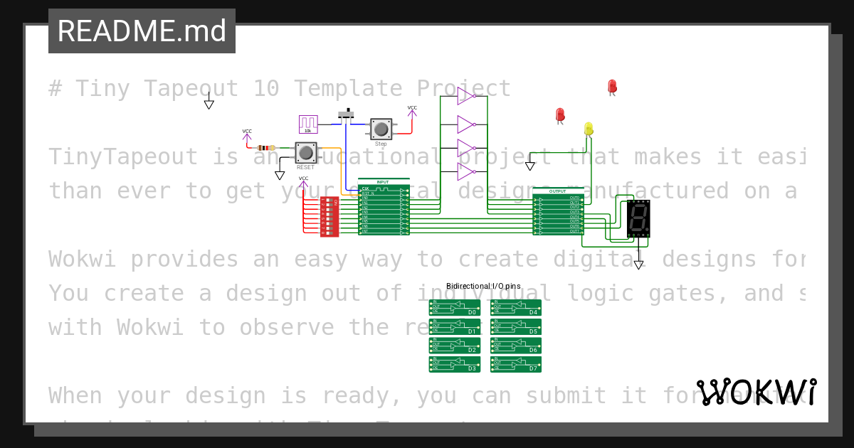 Tiny Tapeout 10 Jyotirmaya Wokwi Esp32 Stm32 Arduino Simulator