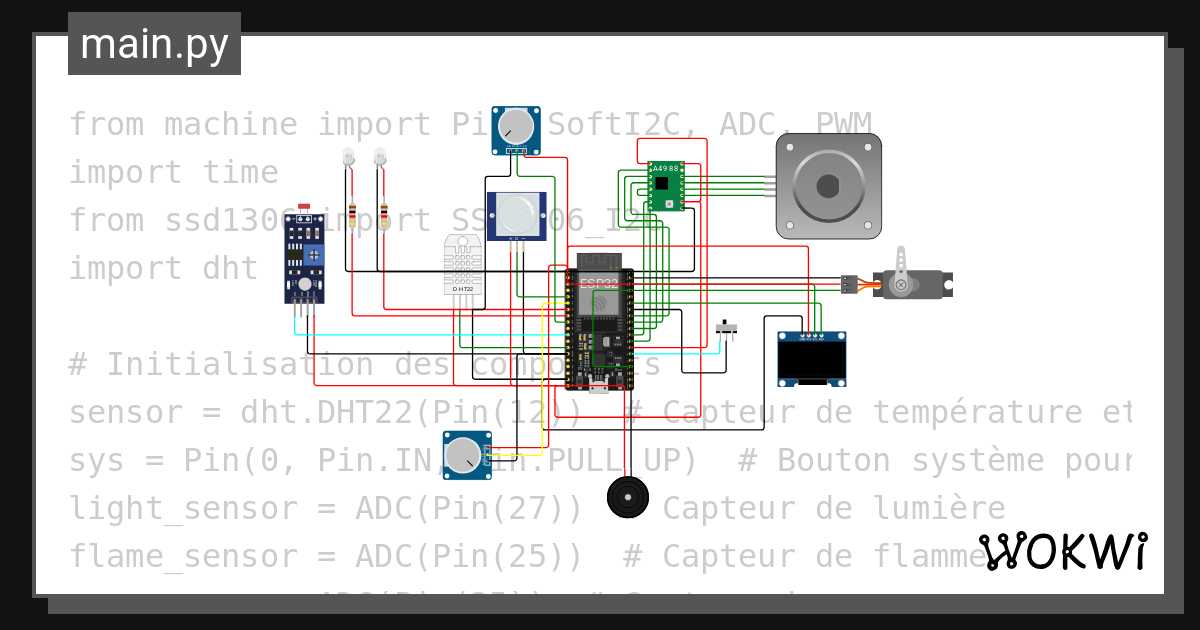 Projet Iot Corrected Wokwi Esp32 Stm32 Arduino Simulator 2306