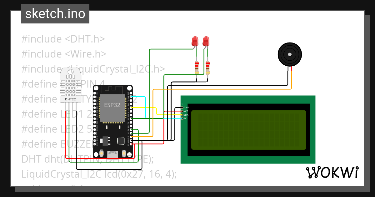 Temperature Monitoring System using ESP32 Microcontroller with buzzer Copy (2) - Wokwi ESP32 ...