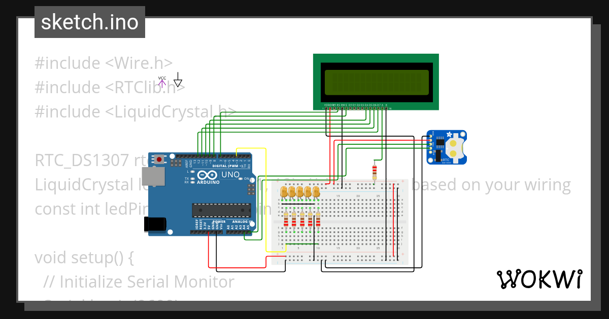 smart mirror - Wokwi ESP32, STM32, Arduino Simulator