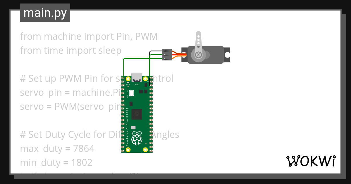Servo - Wokwi ESP32, STM32, Arduino Simulator