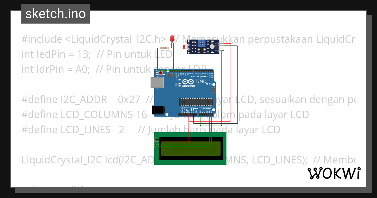 Projek 11 bintang - Wokwi ESP32, STM32, Arduino Simulator