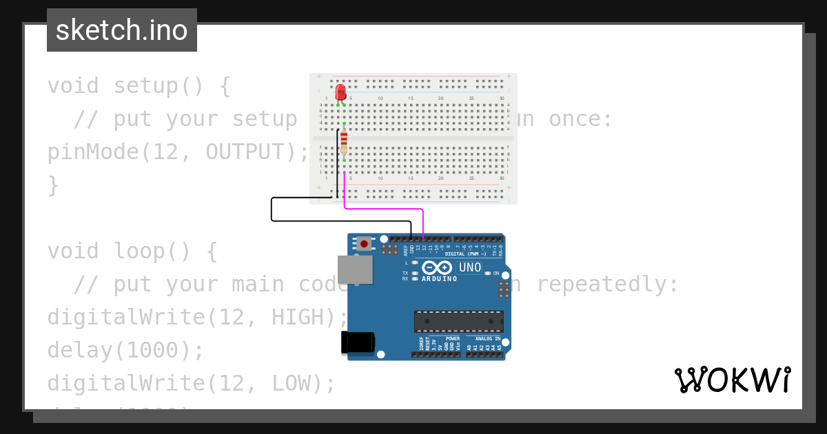 кудреватых светодиод Copy Wokwi Esp32 Stm32 Arduino Simulator