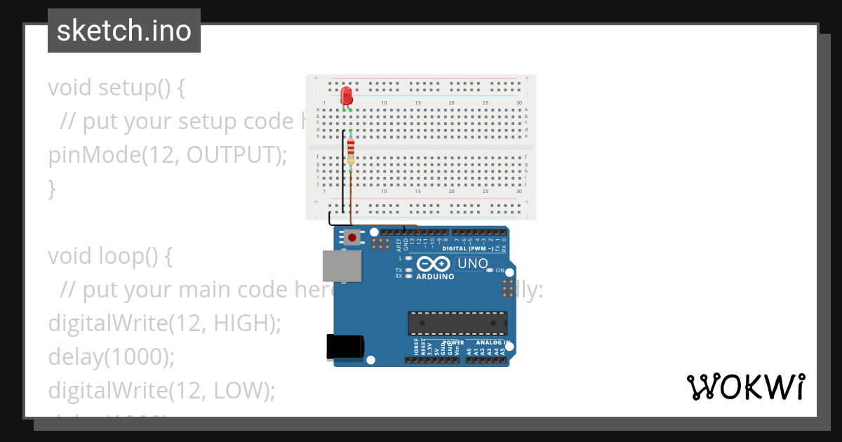 Миков Светодиод Wokwi Esp32 Stm32 Arduino Simulator