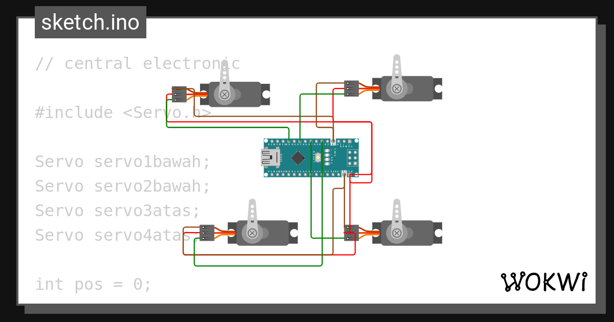 Lampu Beam Wokwi Esp32 Stm32 Arduino Simulator 3179