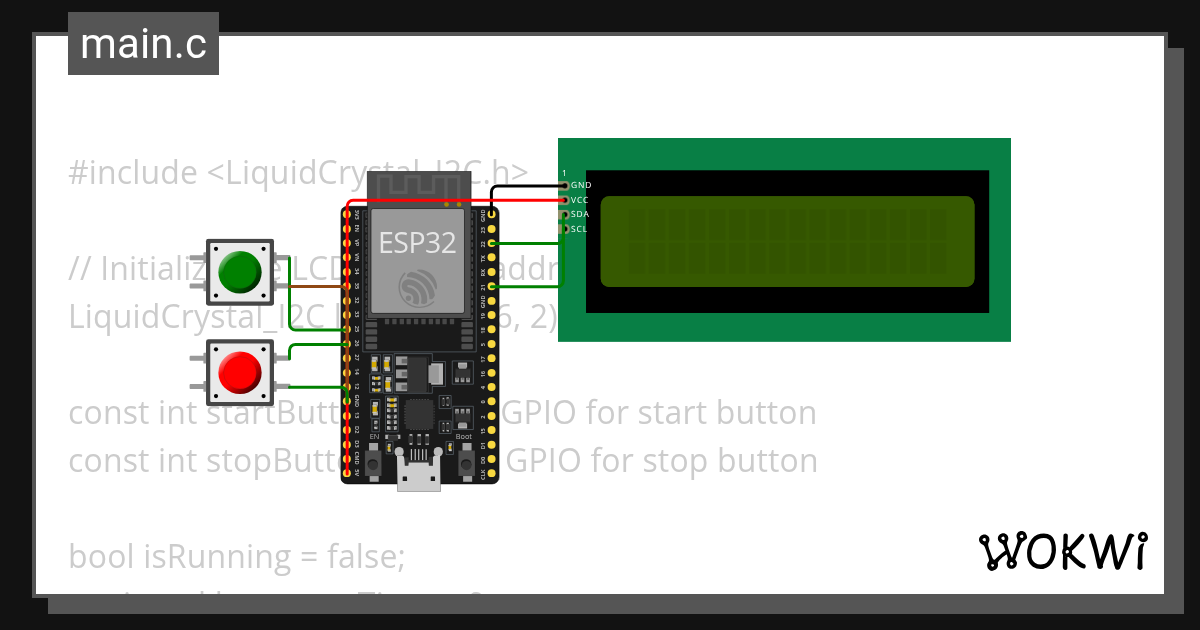 Stopwatch Wokwi Esp32 Stm32 Arduino Simulator 6914