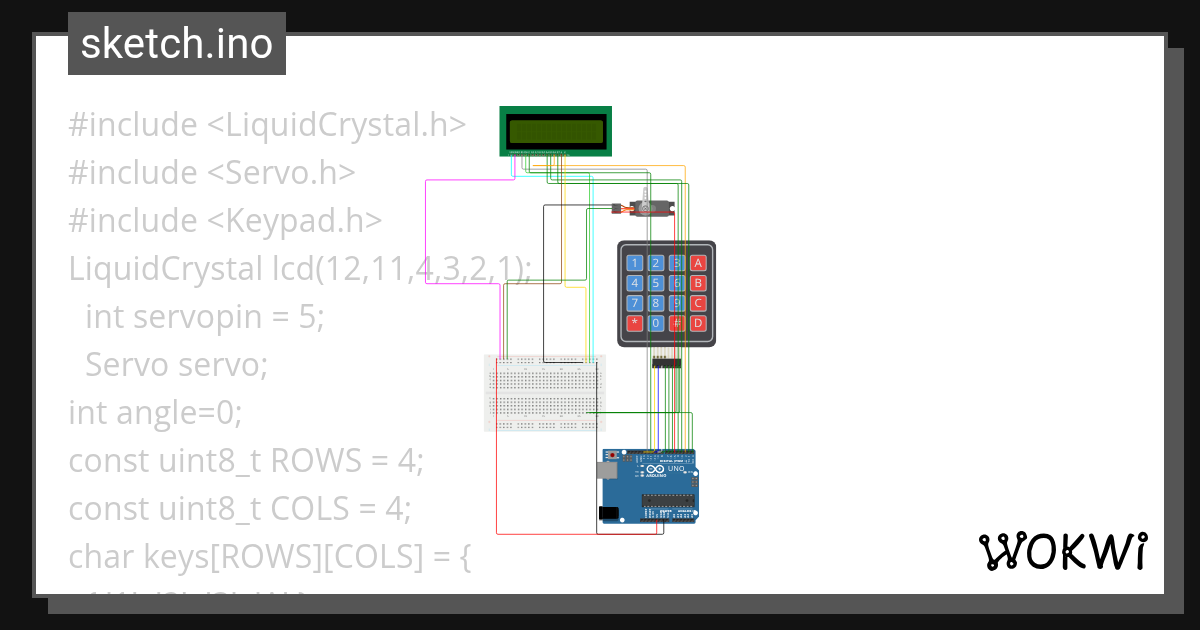 Lock Wokwi Esp32 Stm32 Arduino Simulator