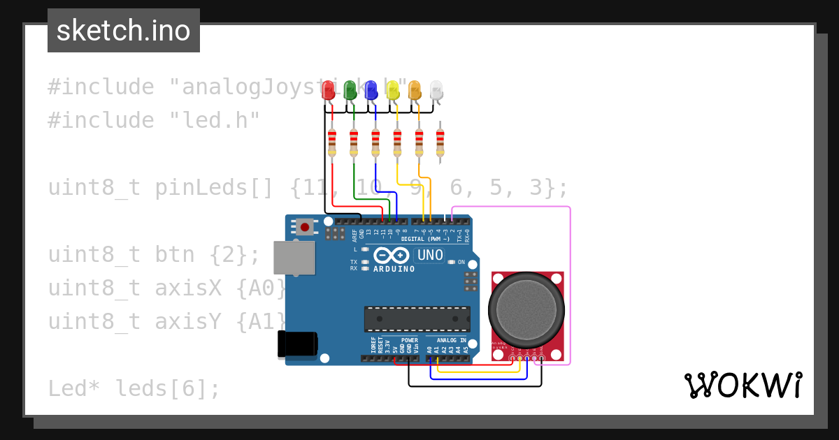 Joystick Wokwi Esp32 Stm32 Arduino Simulator 8132