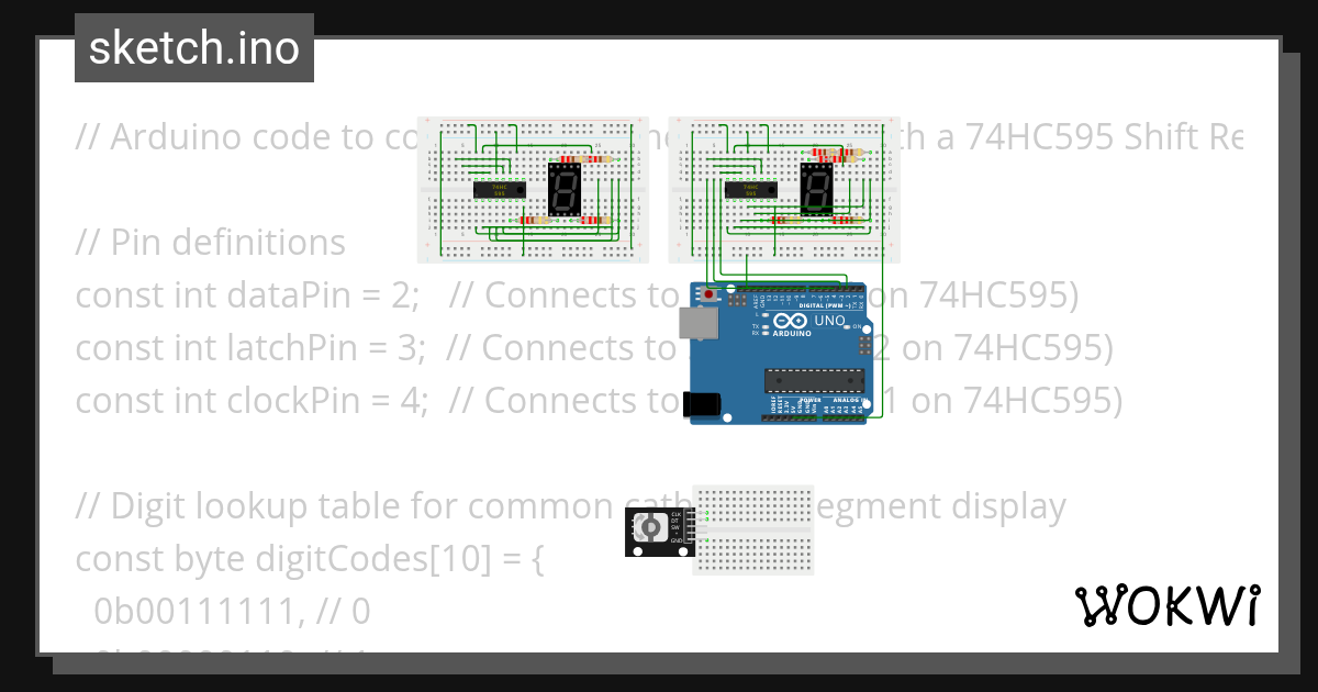 7_LED LAB2 - Wokwi ESP32, STM32, Arduino Simulator