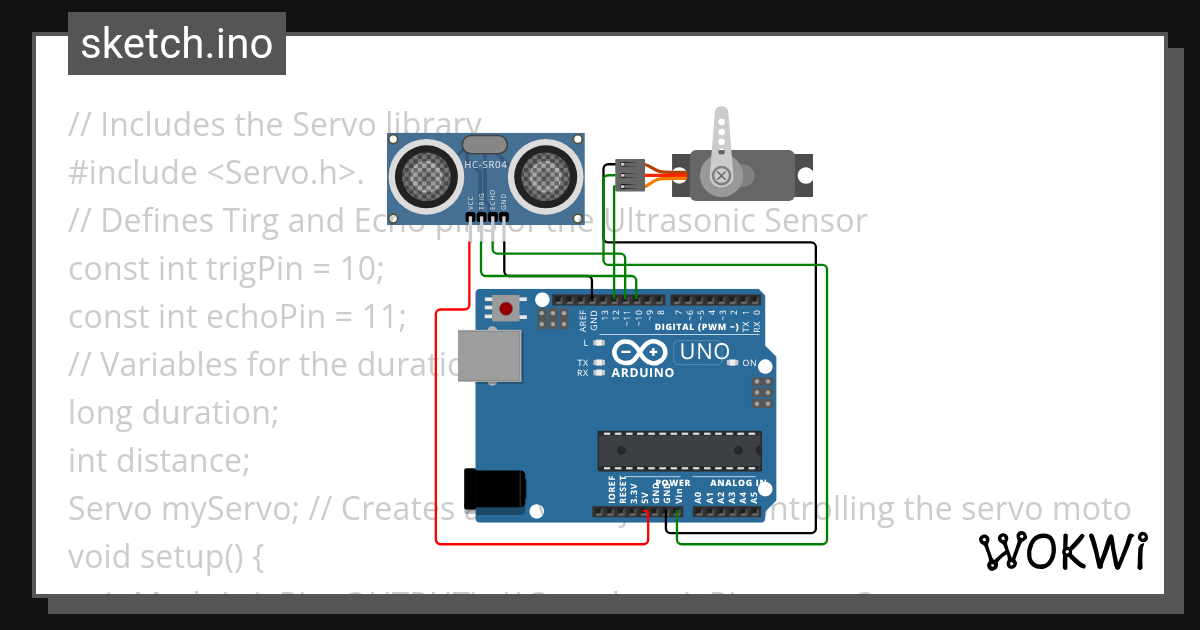 Radar Wokwi Esp32 Stm32 Arduino Simulator