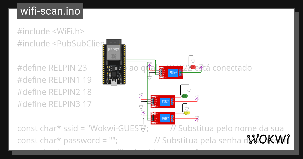 DESAFIO POTENCIOMETROS E LEDS 2 - Wokwi ESP32, STM32, Arduino Simulator