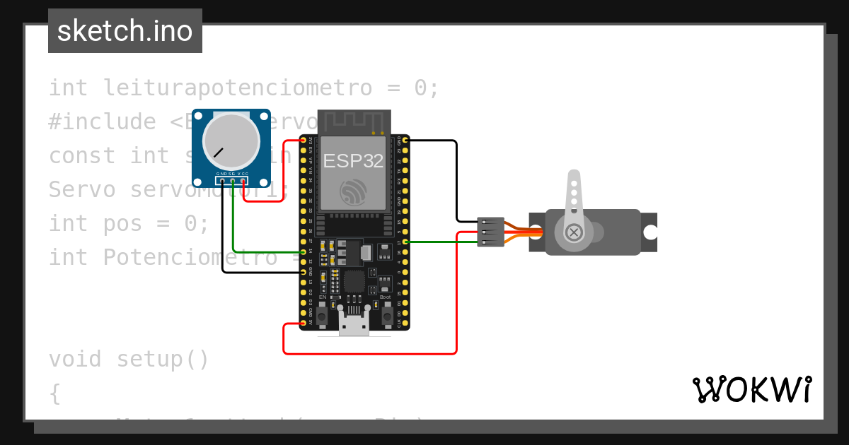 Servo Controlado Por Potenciometro Wokwi Esp32 Stm32 Arduino Simulator 7273