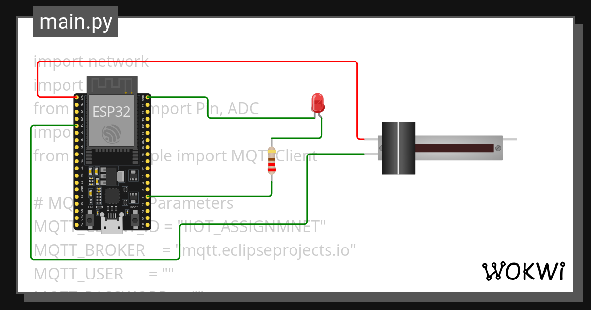 Assingment 1 bit - Wokwi ESP32, STM32, Arduino Simulator
