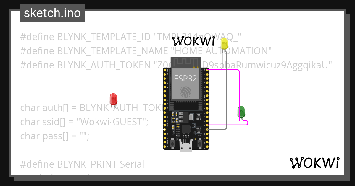 led IOT - Wokwi ESP32, STM32, Arduino Simulator