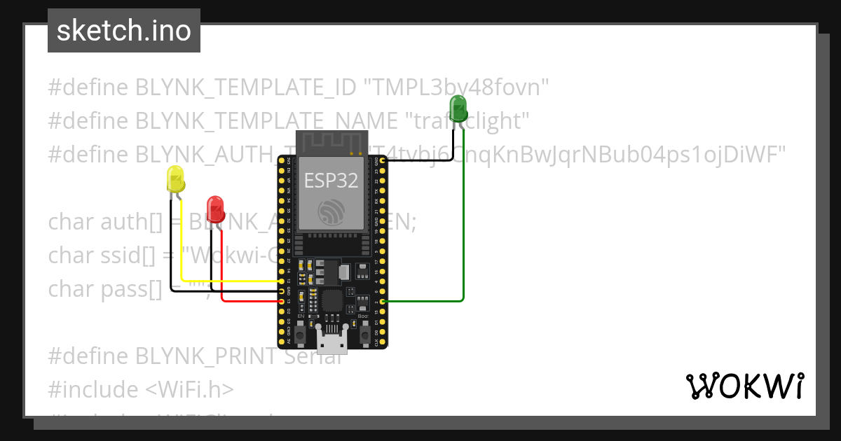 led iot - Wokwi ESP32, STM32, Arduino Simulator