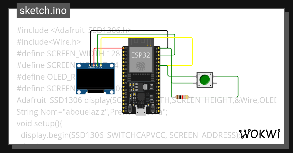 sara - Wokwi ESP32, STM32, Arduino Simulator