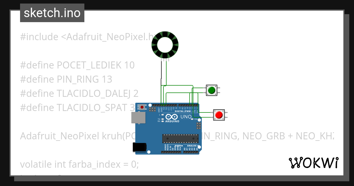 pisomka - Wokwi ESP32, STM32, Arduino Simulator