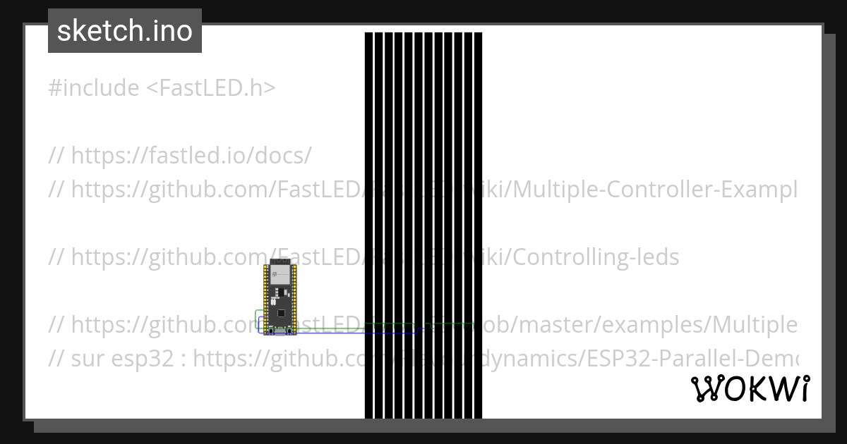 esp32_fastled - Wokwi ESP32, STM32, Arduino Simulator
