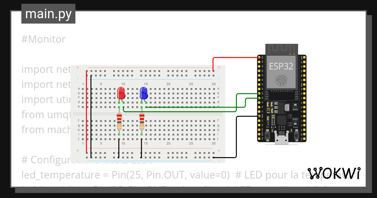 Monitor ZIKA 2 Copy - Wokwi ESP32, STM32, Arduino Simulator