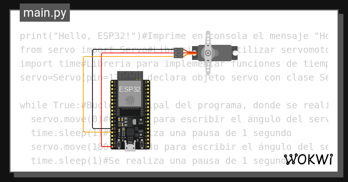 Esp32 Servo Micropython Vcbm Wokwi Esp32 Stm32 Arduino Simulator 