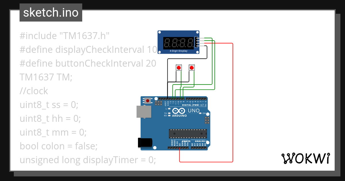 Clock Copy Wokwi Esp32 Stm32 Arduino Simulator 8274