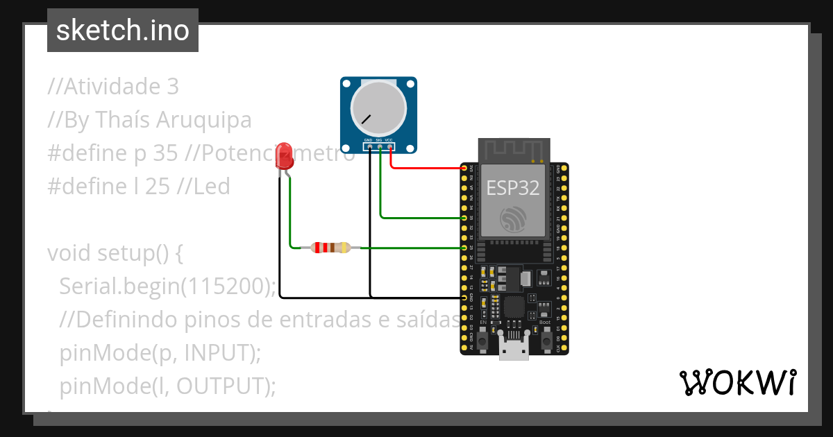 3 - Wokwi ESP32, STM32, Arduino Simulator