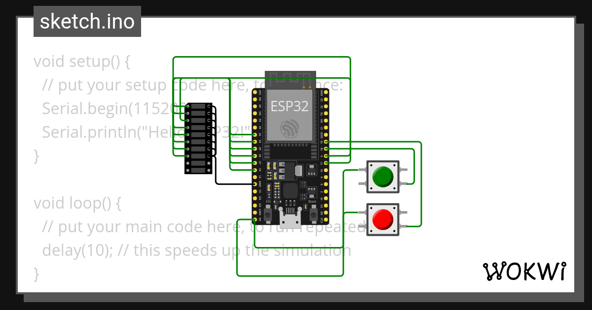 practica 3 - Wokwi ESP32, STM32, Arduino Simulator