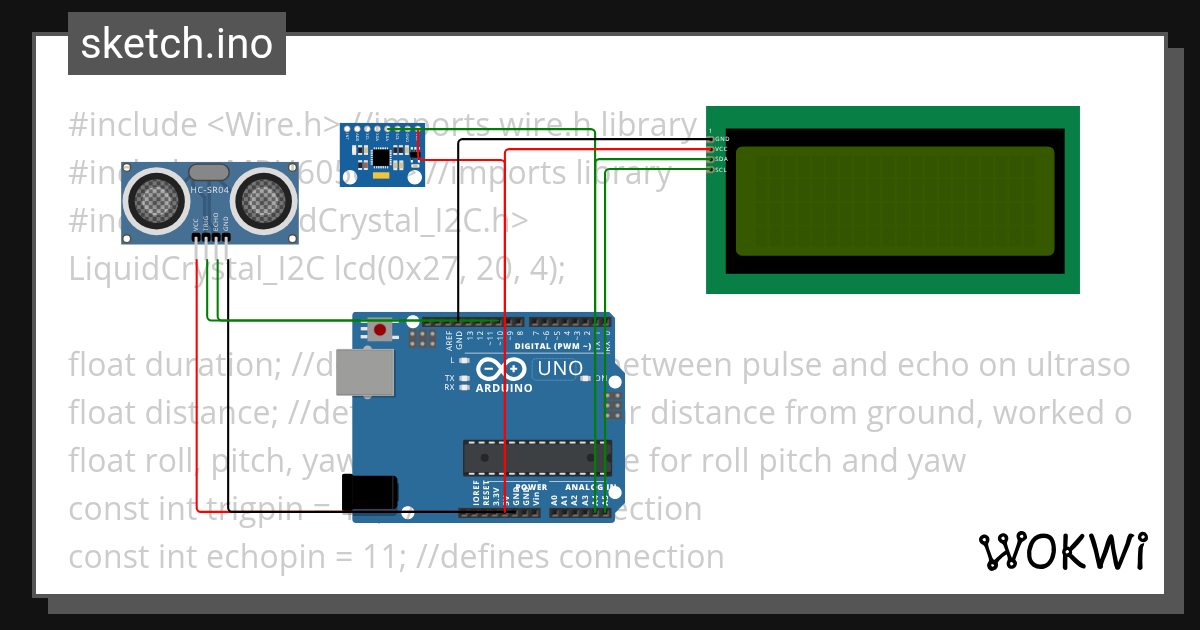 Height time speed - Wokwi ESP32, STM32, Arduino Simulator