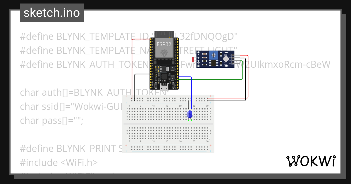 Street Light Wokwi Esp32 Stm32 Arduino Simulator 1527
