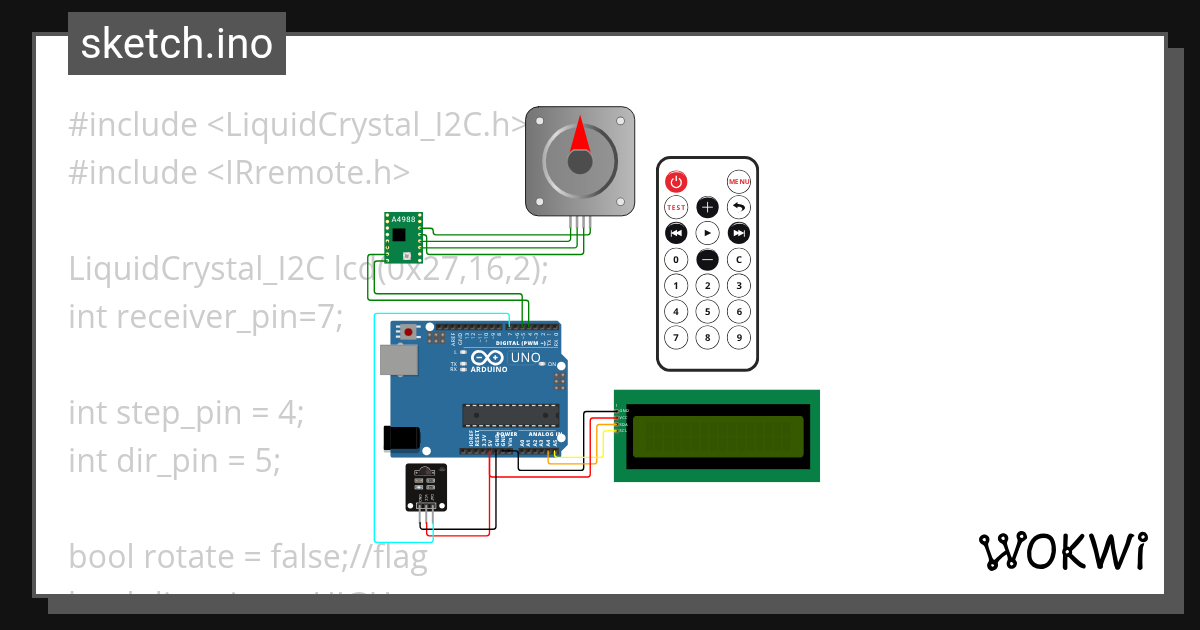 IR remot - Wokwi ESP32, STM32, Arduino Simulator