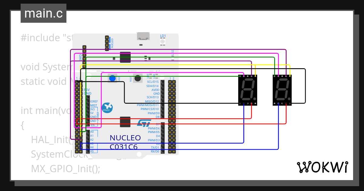 lab4 - Wokwi ESP32, STM32, Arduino Simulator