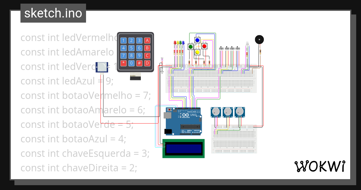 P3 Questão 01 Wokwi Esp32 Stm32 Arduino Simulator 
