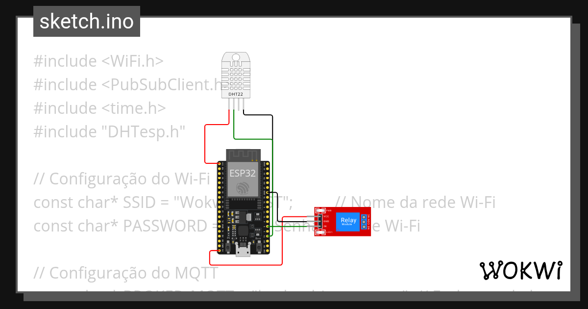 Ingrid Projeto Final Sensor de Temperatura wi-fi - Wokwi ESP32, STM32, Arduino Simulator