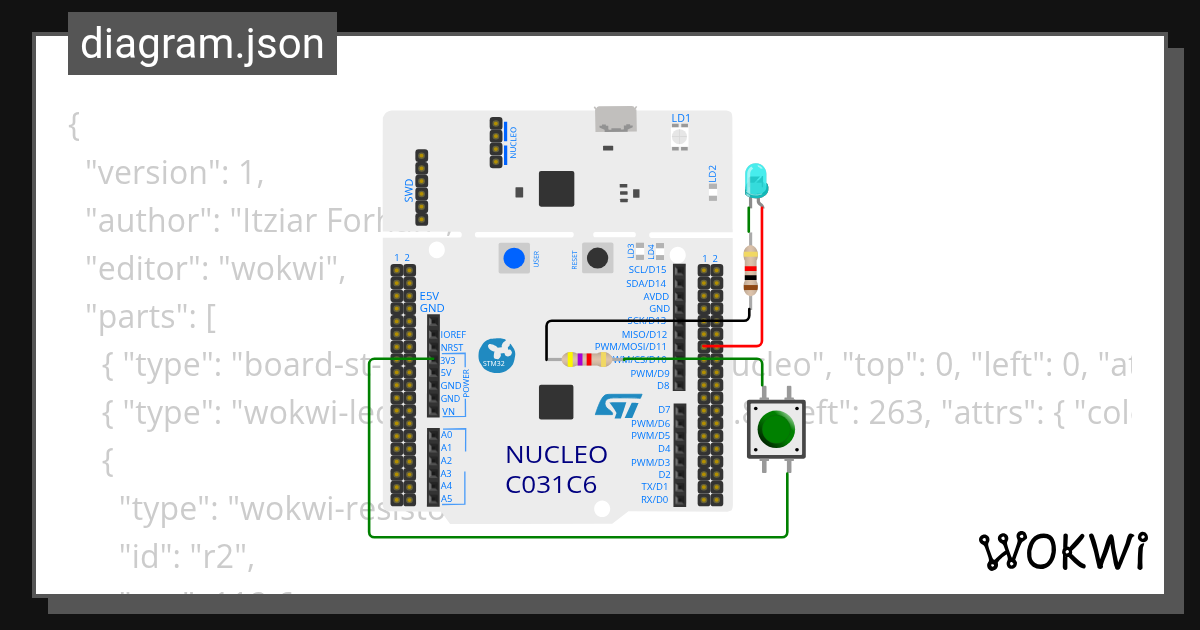 L6_E1 - Wokwi ESP32, STM32, Arduino Simulator
