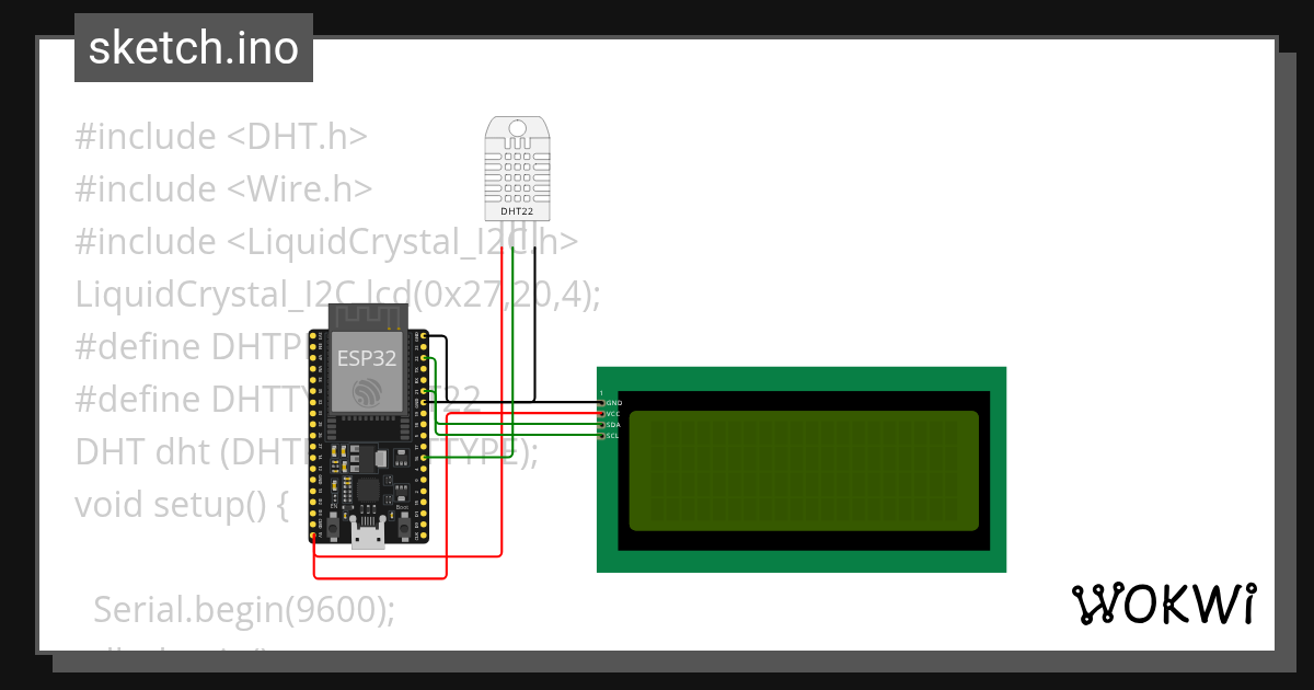 DHT22_LCDI2C_ESP_13/12/24_228 - Wokwi ESP32, STM32, Arduino Simulator