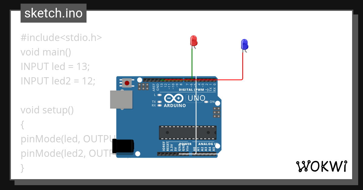 Wokwi Led Blink Wokwi Esp32 Stm32 Arduino Simulator 4386