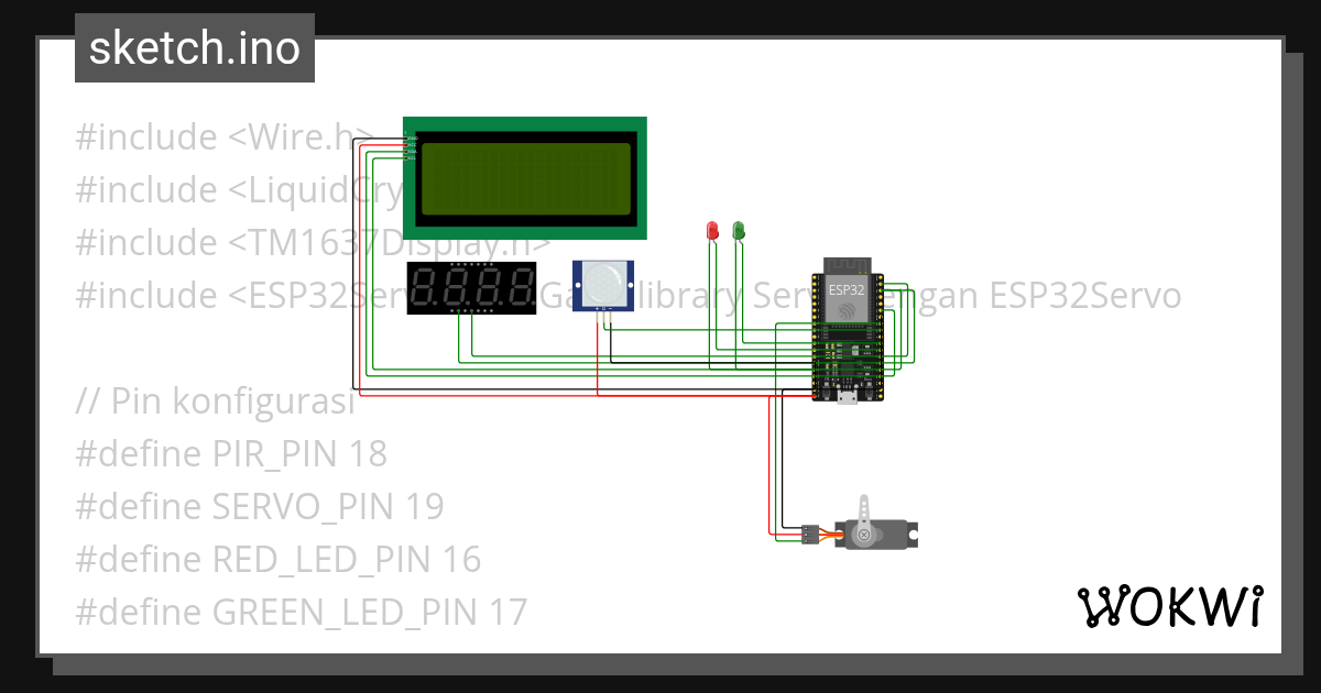 Parking - Wokwi ESP32, STM32, Arduino Simulator