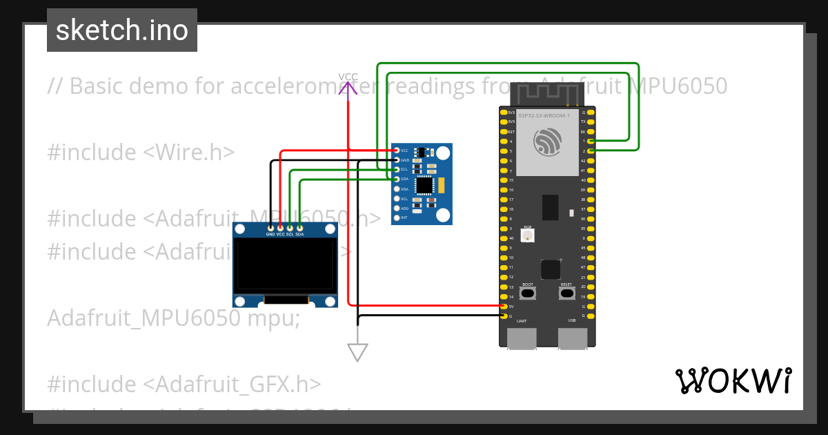 Mpu6050esp32s3 Wokwi Esp32 Stm32 Arduino Simulator 4963