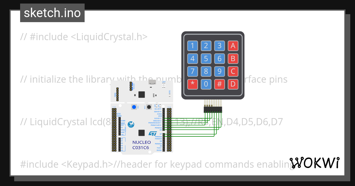 Keypad Copy Wokwi Esp32 Stm32 Arduino Simulator 
