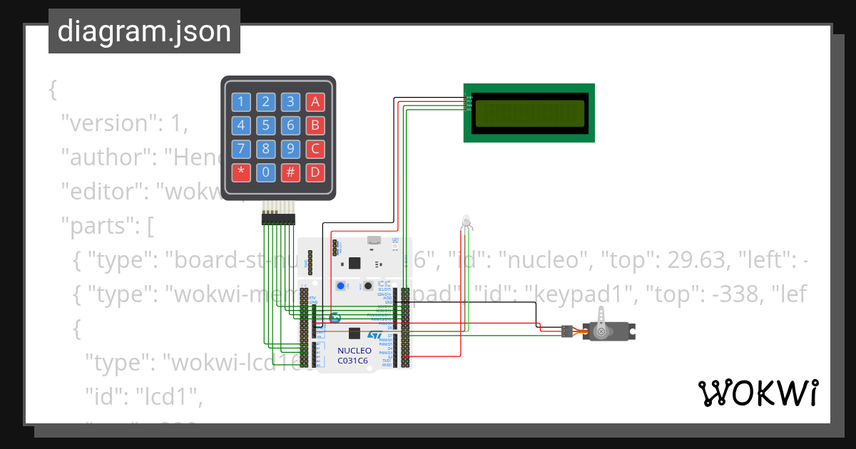 Keypad Safe Security Wokwi Esp32 Stm32 Arduino Simulator 4650