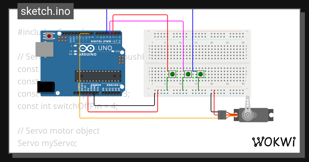 Servo Motor Enriquez Wokwi Esp32 Stm32 Arduino Simulator 