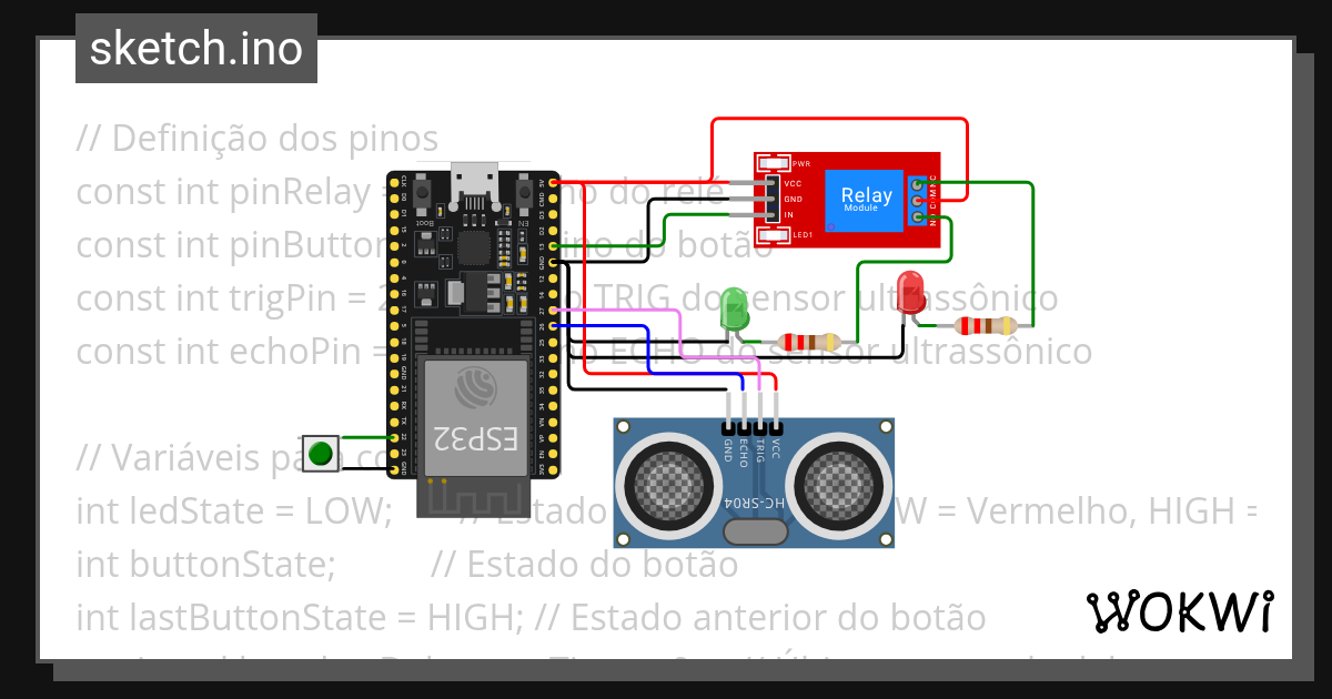 Relay On Off - Wokwi ESP32, STM32, Arduino Simulator