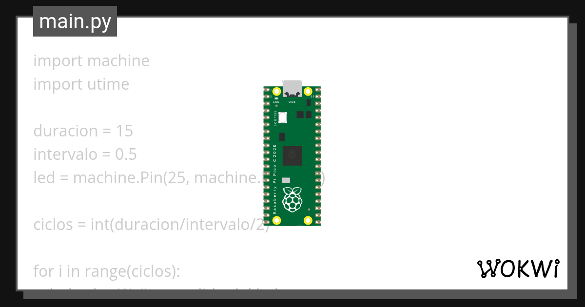 encendido de led integrado - Wokwi ESP32, STM32, Arduino Simulator encendido de led integrado - Wokwi ESP32, STM32, Arduino Simulator